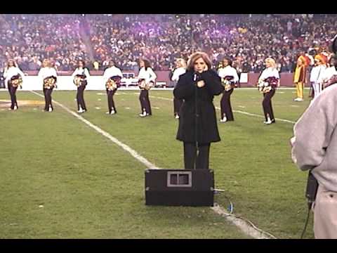 Tierney Allen Sings Anthem REDSKINS VS EAGLES - YouTube