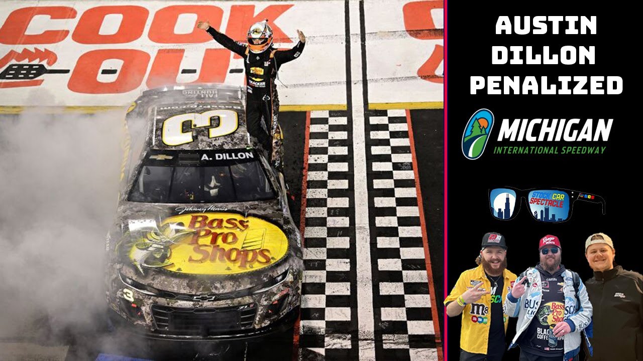 Austin Dillon Gets Penalized - Big Fine For Joey Logano - Michigan ...