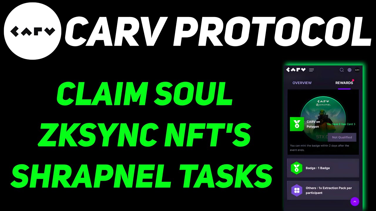 Carv Protocol Airdrop Update | Carv Protocol Shrapnel Tasks | Carv ...