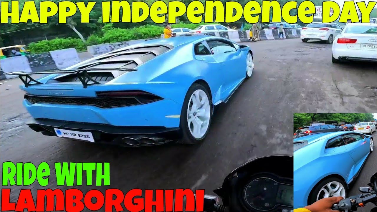 Happy independence Day 🇮🇳 | Ride with Lamborghini🚗 | 15 Aug Ride with ...