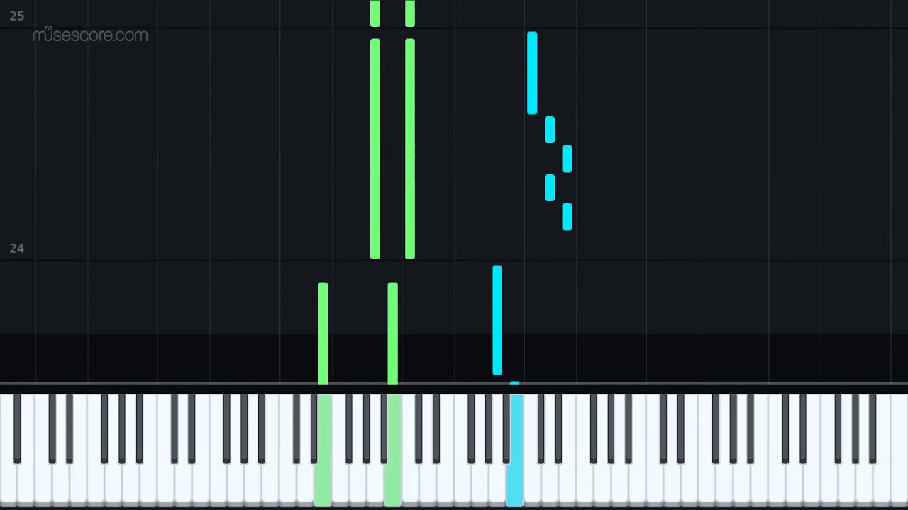 SENORITA [Piano Tutorial + Sheet music] - YouTube
