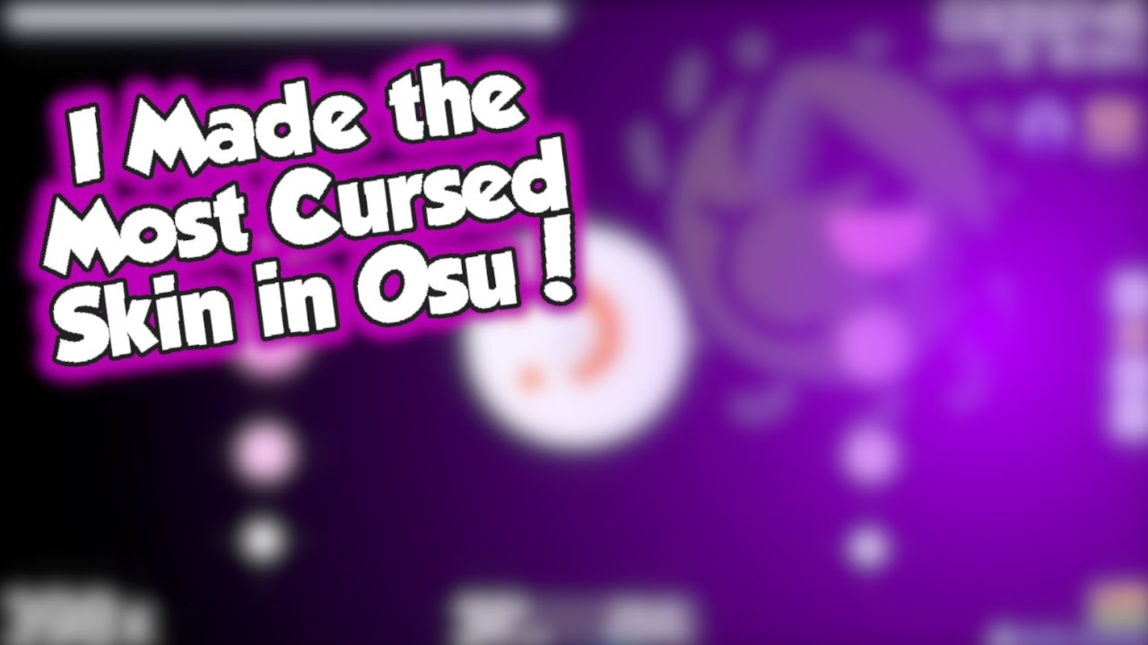 I made the most cursed hand drawn osu skin!... - YouTube