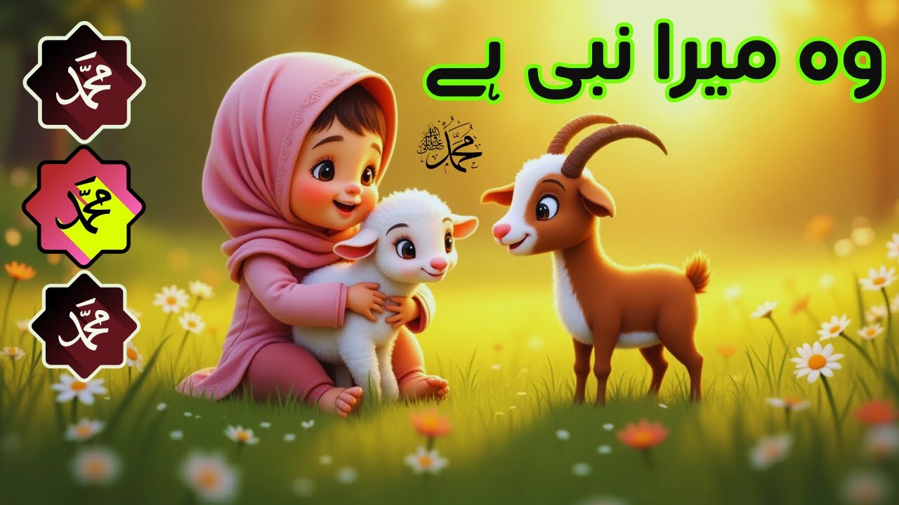 💖 Woh Mera Nabi Hai | Naats for kids || Islamic Cartoons || New Naat ...