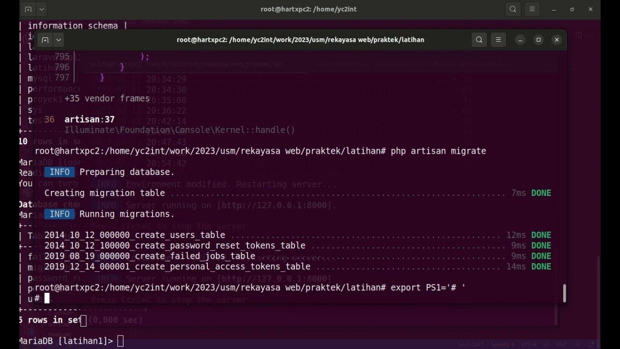 Basic operasi database pada Laravel - YouTube