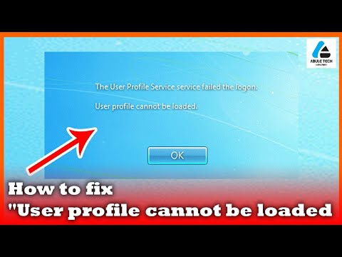 How to Fix User Profile Cannot be Loaded windows 7 - 2023 - YouTube