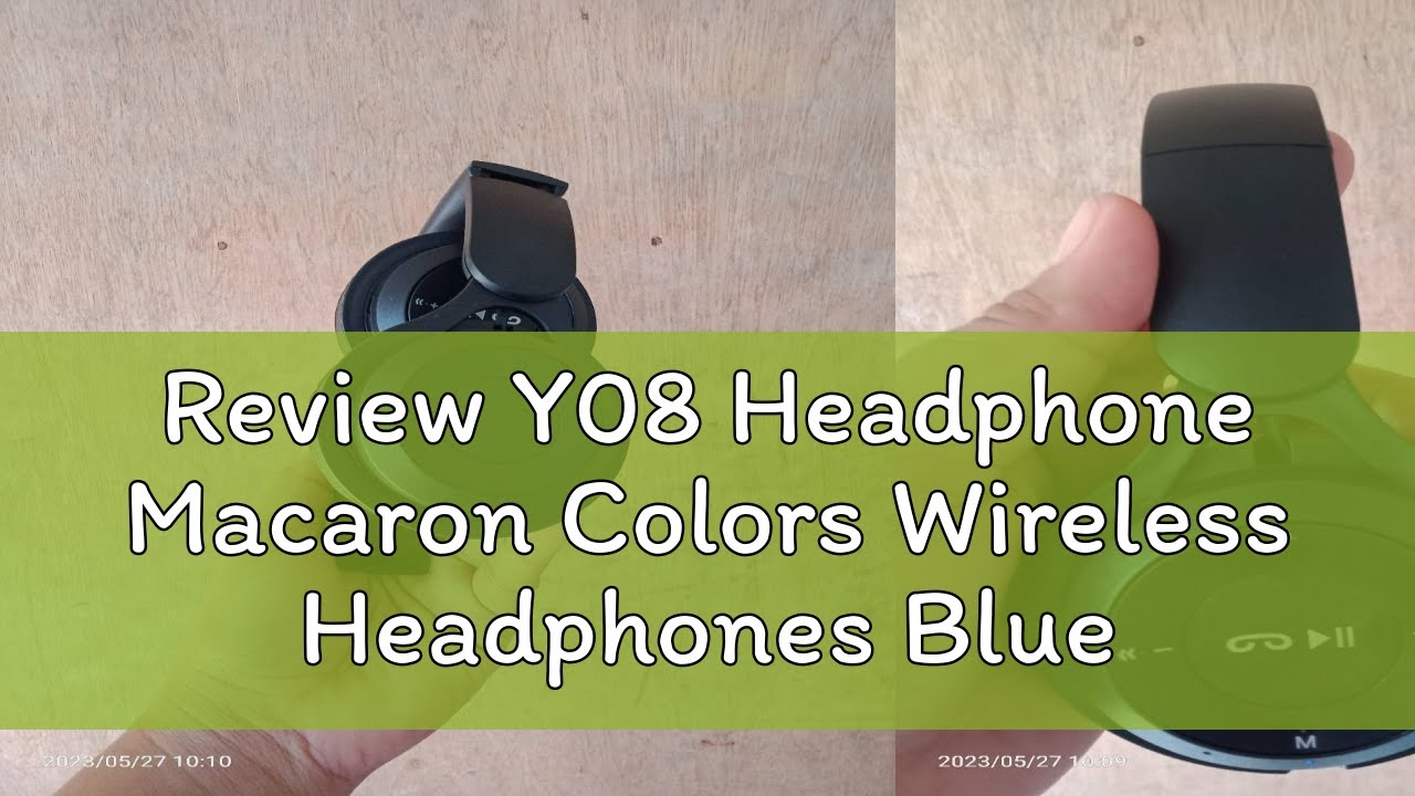 Review Y08 Headphone Macaron Colors Wireless Headphones Bluetooth ...