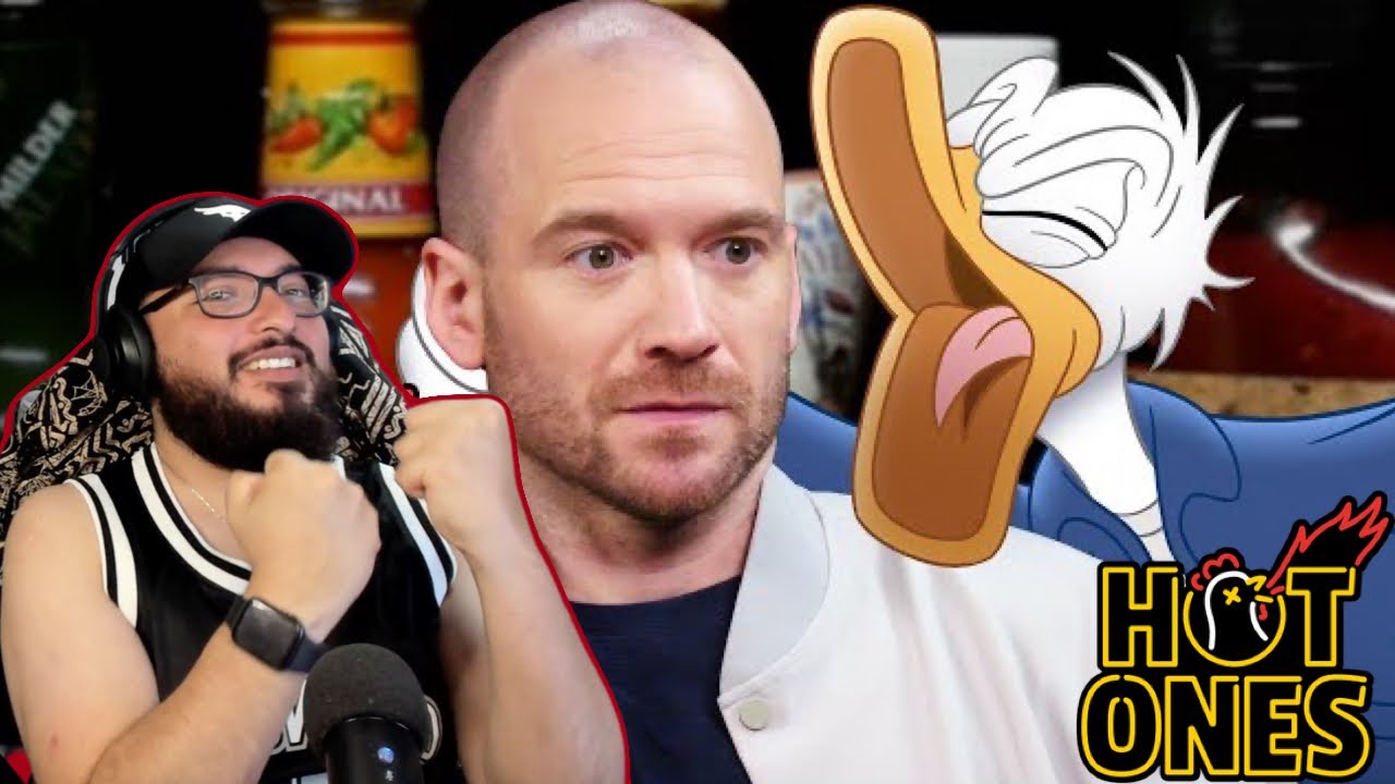 Donald Duck Tries to Keep His Cool While Eating Spicy Wings | Hot Ones ...