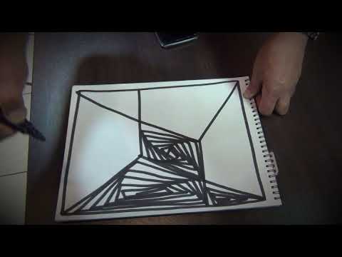 Arte óptico con lineas - YouTube