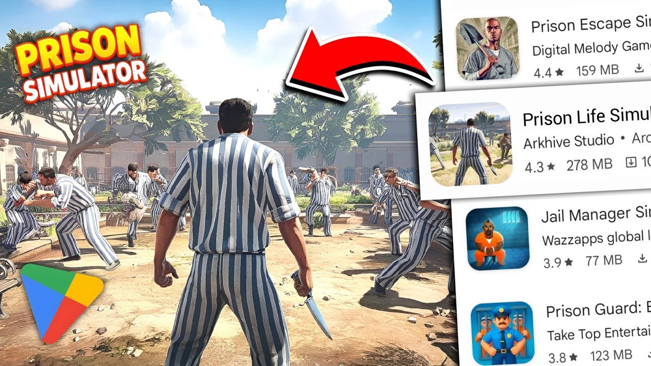 I Tried "BEST" Prison Simulator Games On Mobile !! - YouTube
