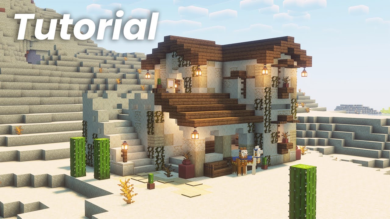 Minecraft Desert Starter House Tutorial! - YouTube