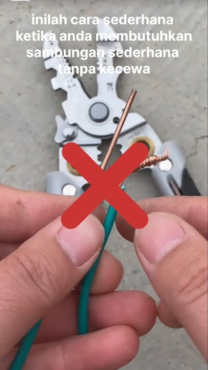 Cara menyambung kabel kawat dan serabut sederhana - YouTube