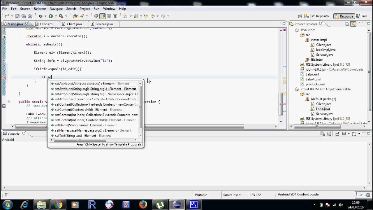 tuto 5 JDOM modifier document XML - YouTube
