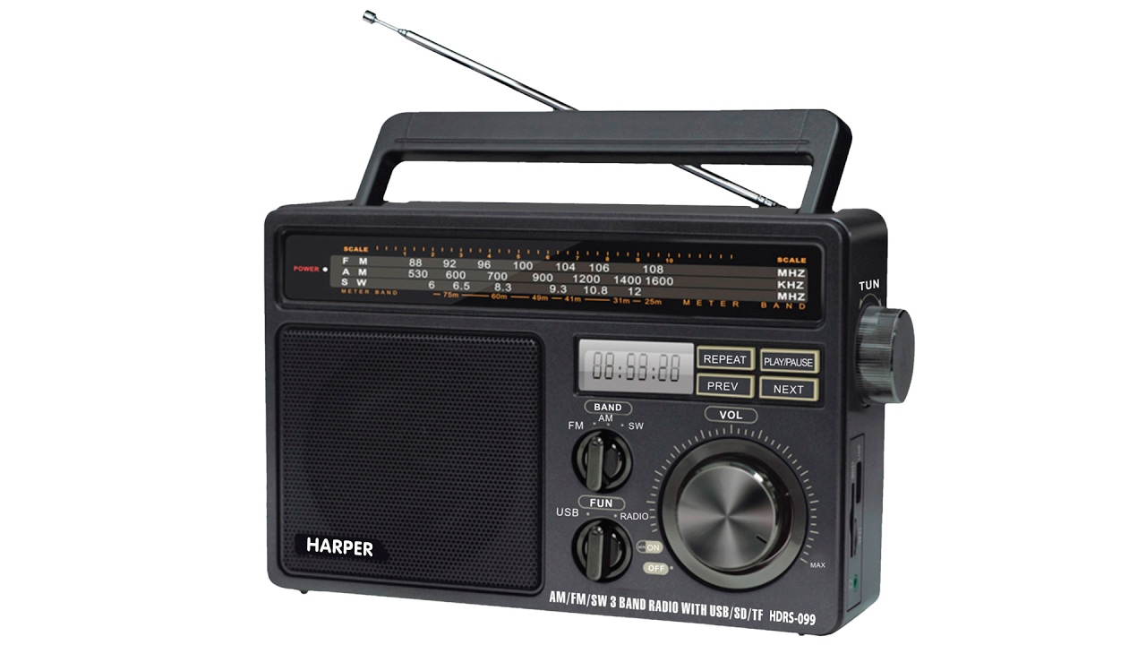 HARPER HDRS-099 - обзор радиоприемника - YouTube