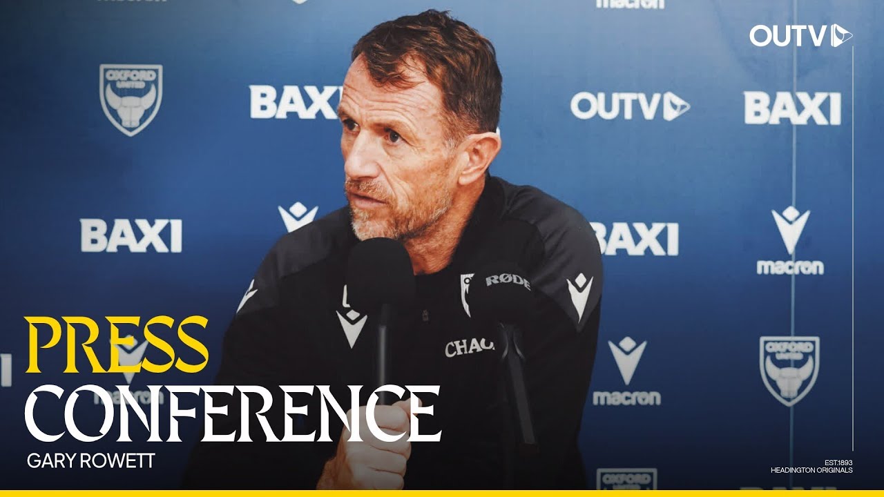 Gary Rowett Press Conference Ahead of Oxford United's Clash Against ...