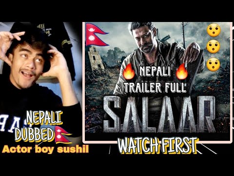 Salaar (Nepali Trailer )🇳🇵 | Prabhas | Prashanth Neel | Shruthi | Actor boy sushil Reaction 🔥 ...