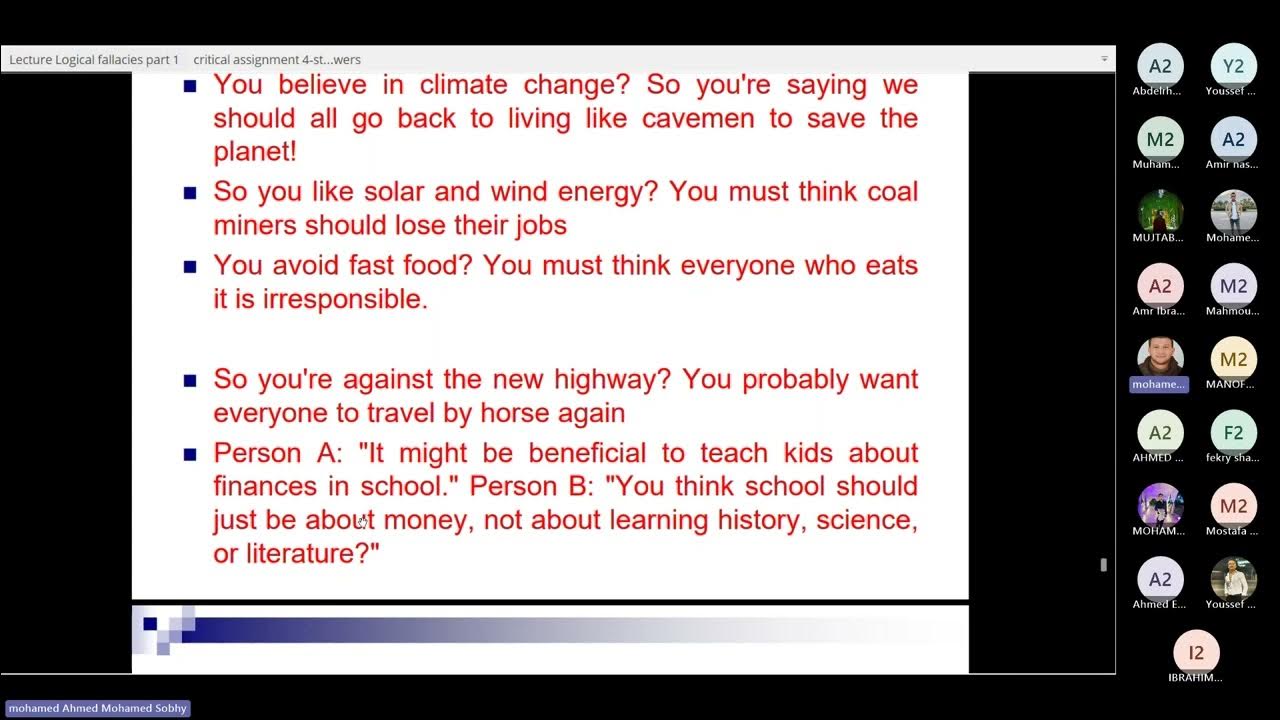 logical Fallacies Part 2 - Critical thinking - YouTube