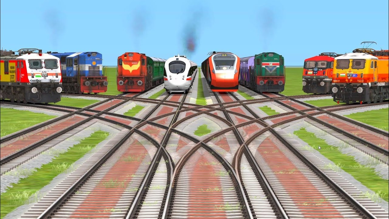 All super first Diseal Locomotive train🚂 Crossing By super tech ...