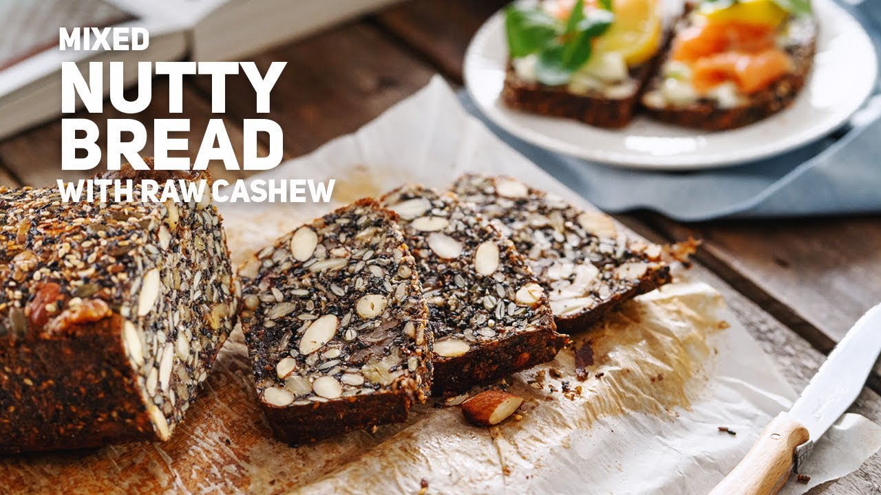 Nutty Bread with RAW Cashew - YouTube