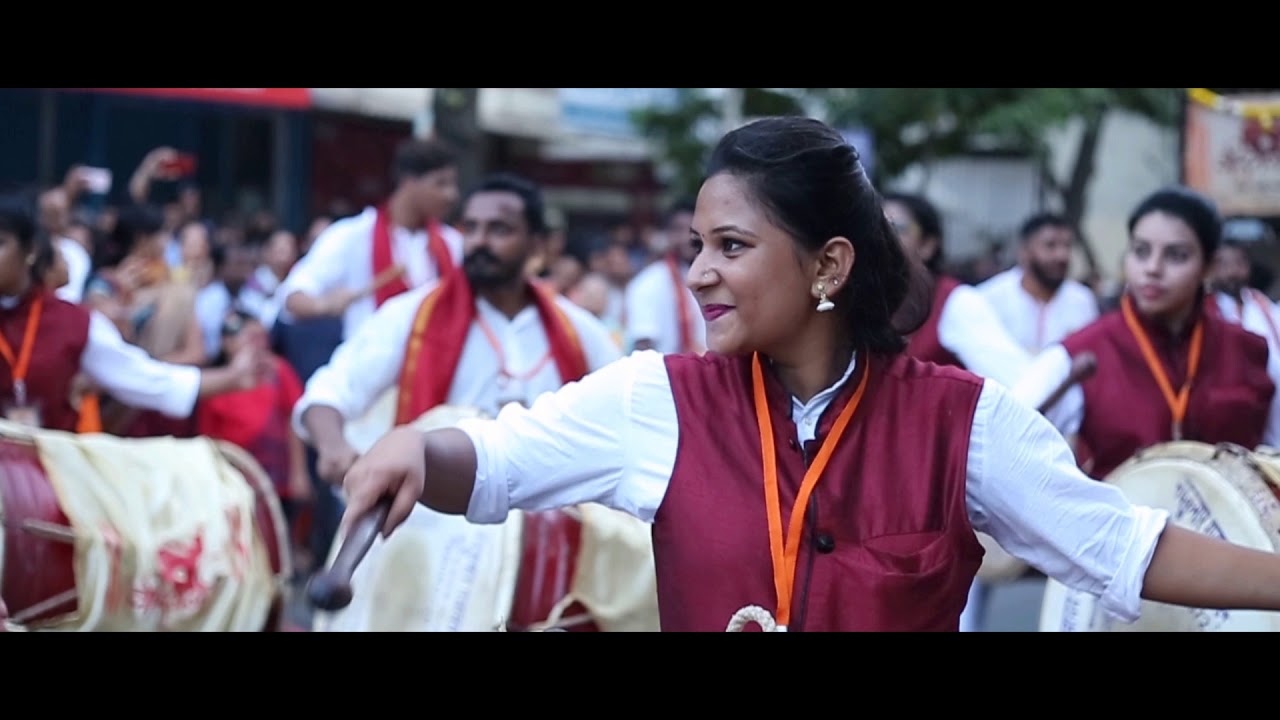 Veergarjana Dhol Tashe Dhwaj ani Jhanj pathak वीरगर्जना ढोल ताशे ध्वज ...