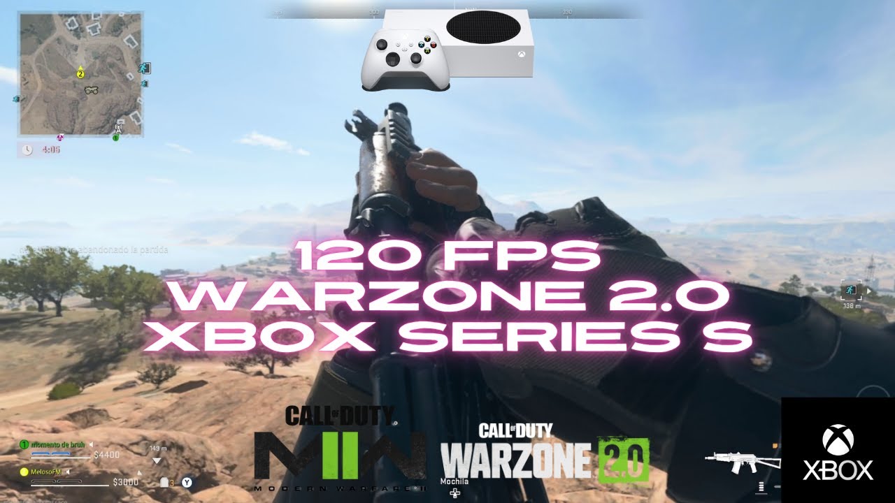 120 FPS? EN WARZONE 2.0 DMZ | XBOX SERIES S | FPS FOV 120° CAS 50 % ...