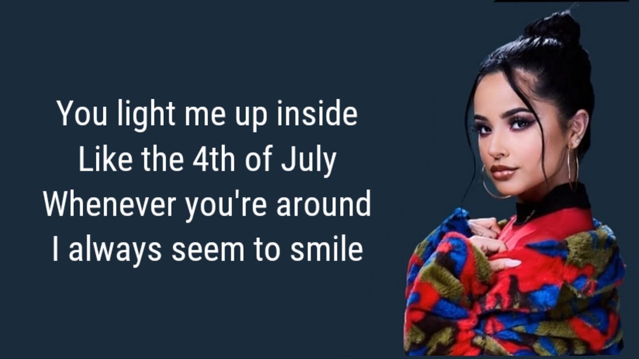 Becky G - Shower (LYRICS) | You Light Me Up Inside Like The 4th Of July ...