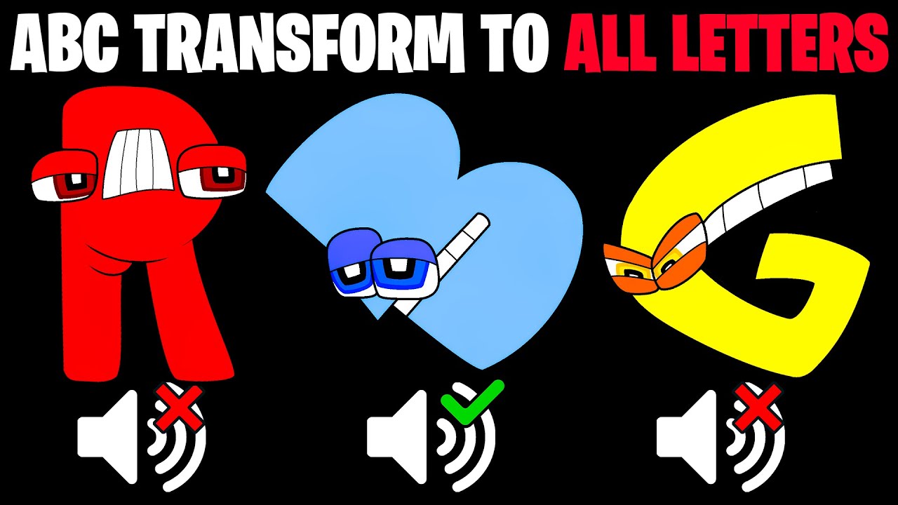 New Alphabet Lore But ABC Transform To All Letters - YouTube