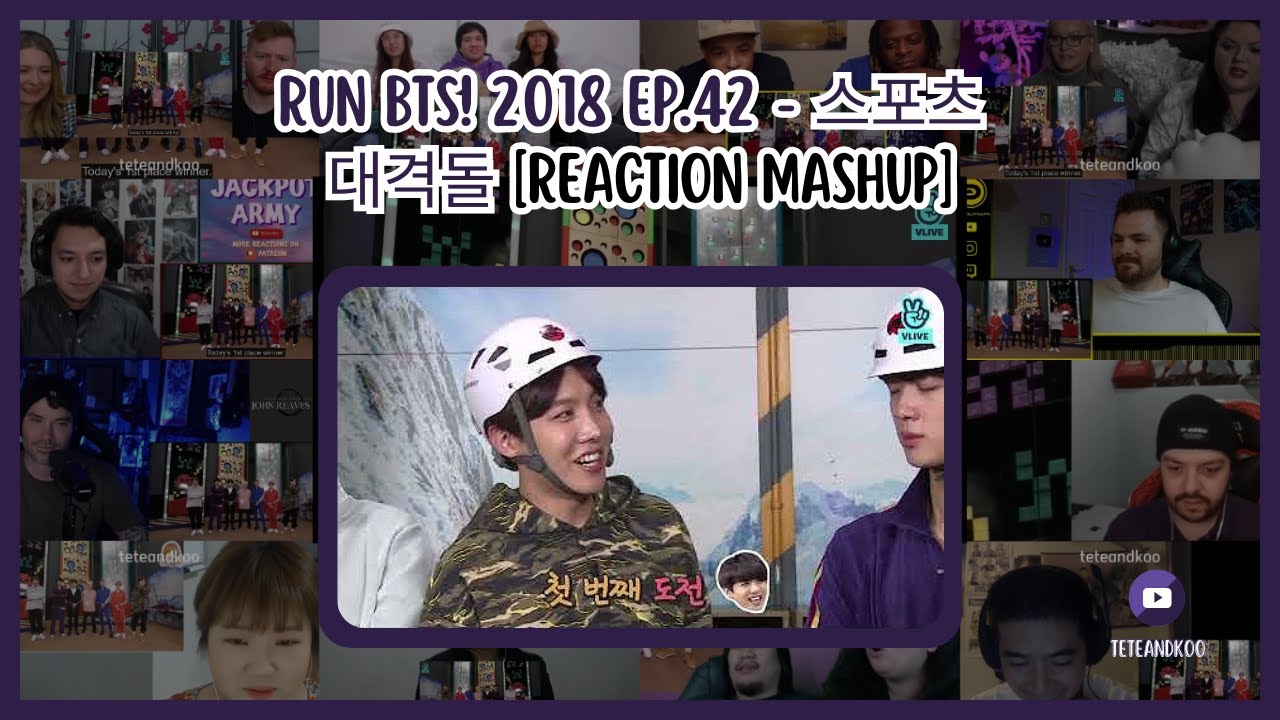 [BTS] Run BTS! EP.42 | Reaction mashup - YouTube