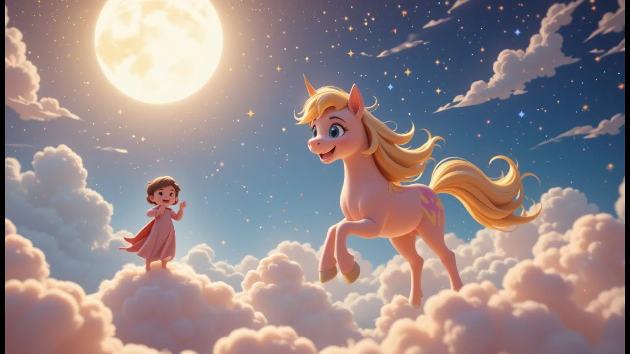 Two Little Ponies Dancing in the Sky Rhyme Song | Popular Nursery Rhyme ...