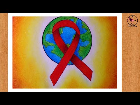 World AIDS day poster drawing / World AIDS day drawing / AIDS day ...