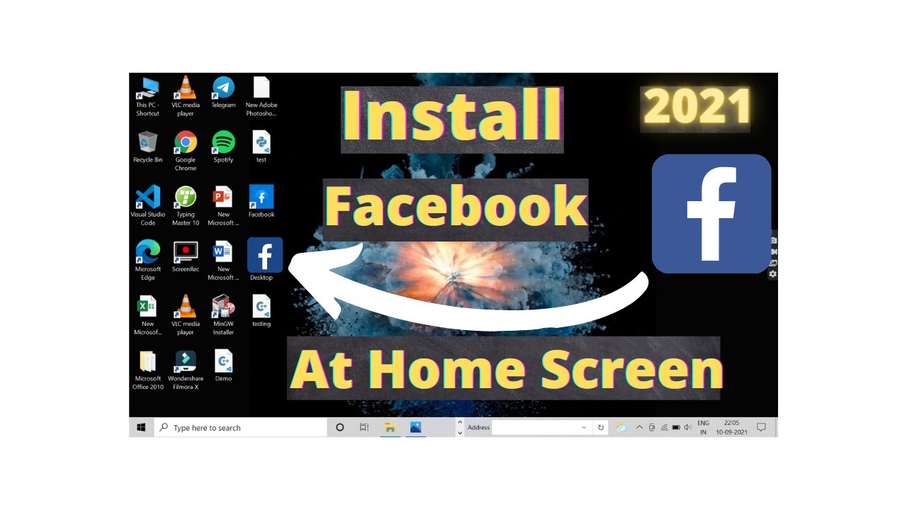 How To Install Facebook in Laptop 2021||Laptop Me Facebook Kaise ...