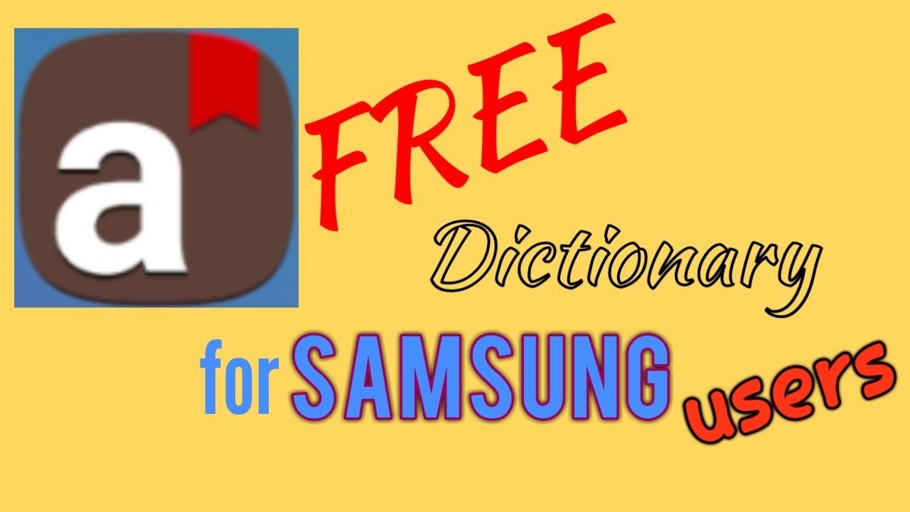 Get Hidden Dictionary on Latest Samsung mobiles - YouTube
