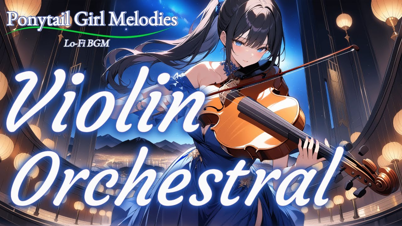 【Violin in Night view from Mt. Hakodate】Violin Orchestral Elegant ...