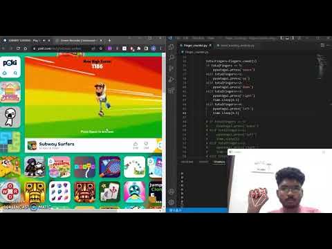 Subway Surfers Game Using Hand Gestures. - YouTube