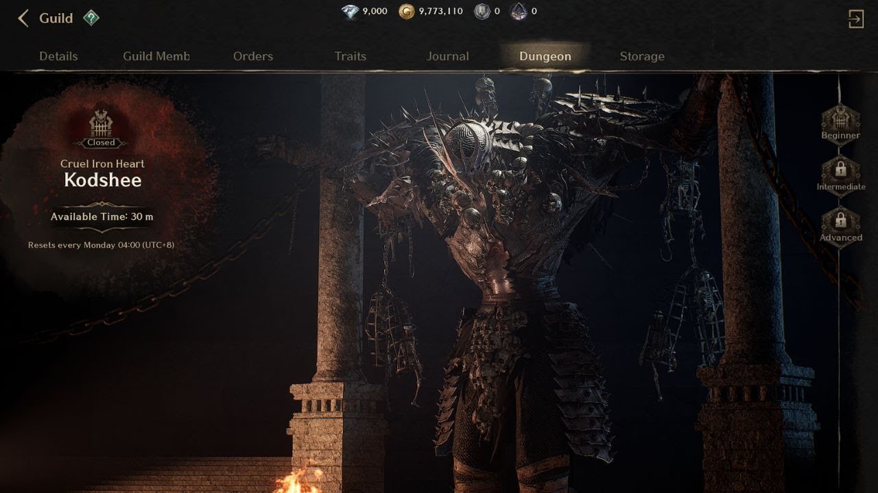 Night Crows: Guild Dungeon | Kodshee Advanced Stage Boss 1 and 2! - YouTube