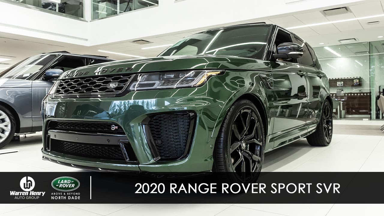 Featuring: 2020 Range Rover Sport SVR - YouTube