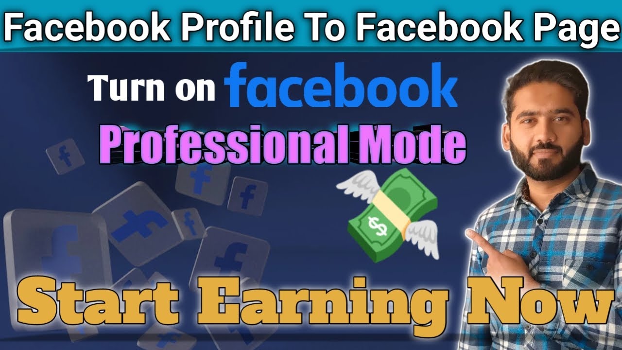 How to turn on Facebook Profile Professional Mode | Facebook profile to ...