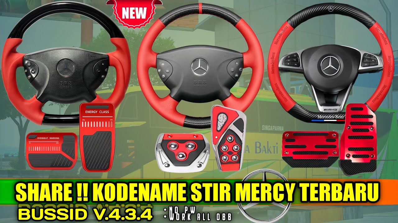 SHARE ‼️ Kodename Stir MERCY TERBARU Bussid V.4.3.4 No PW !! WORK ALL ...