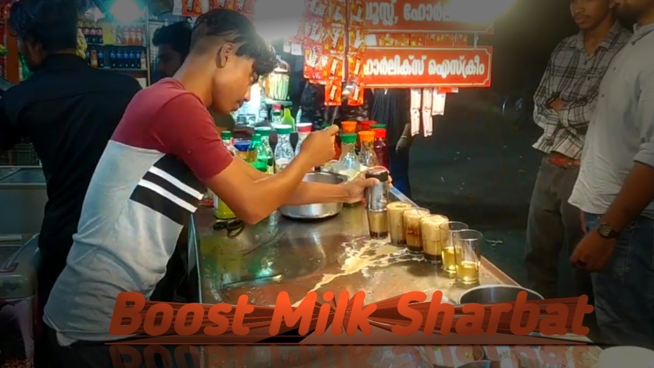 Special Boost Milk Kulukki Sharbat ! kochi ! kerala street food - YouTube