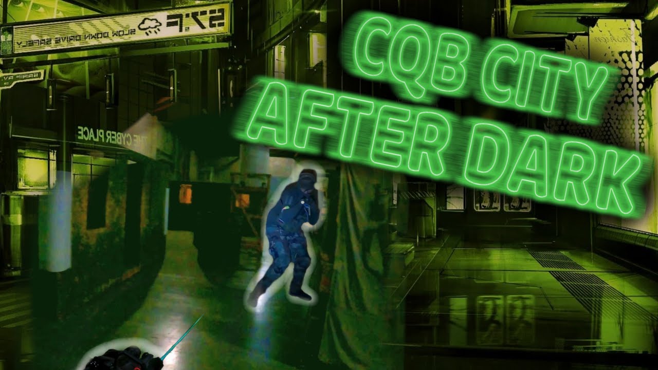 Indoor CQB Airsoft in the Dark - CQB City - YouTube