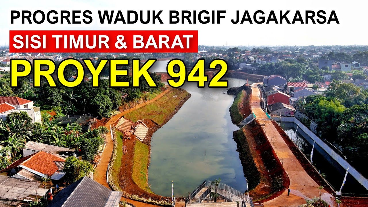 Pantauan Udara , Timur Sampai Barat Progres Waduk Brigif Jagakarsa ...