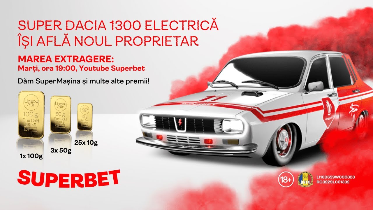 LIVE, 19:00: Dăm prima DACIA 1300 ELECTRICĂ din lume! - YouTube