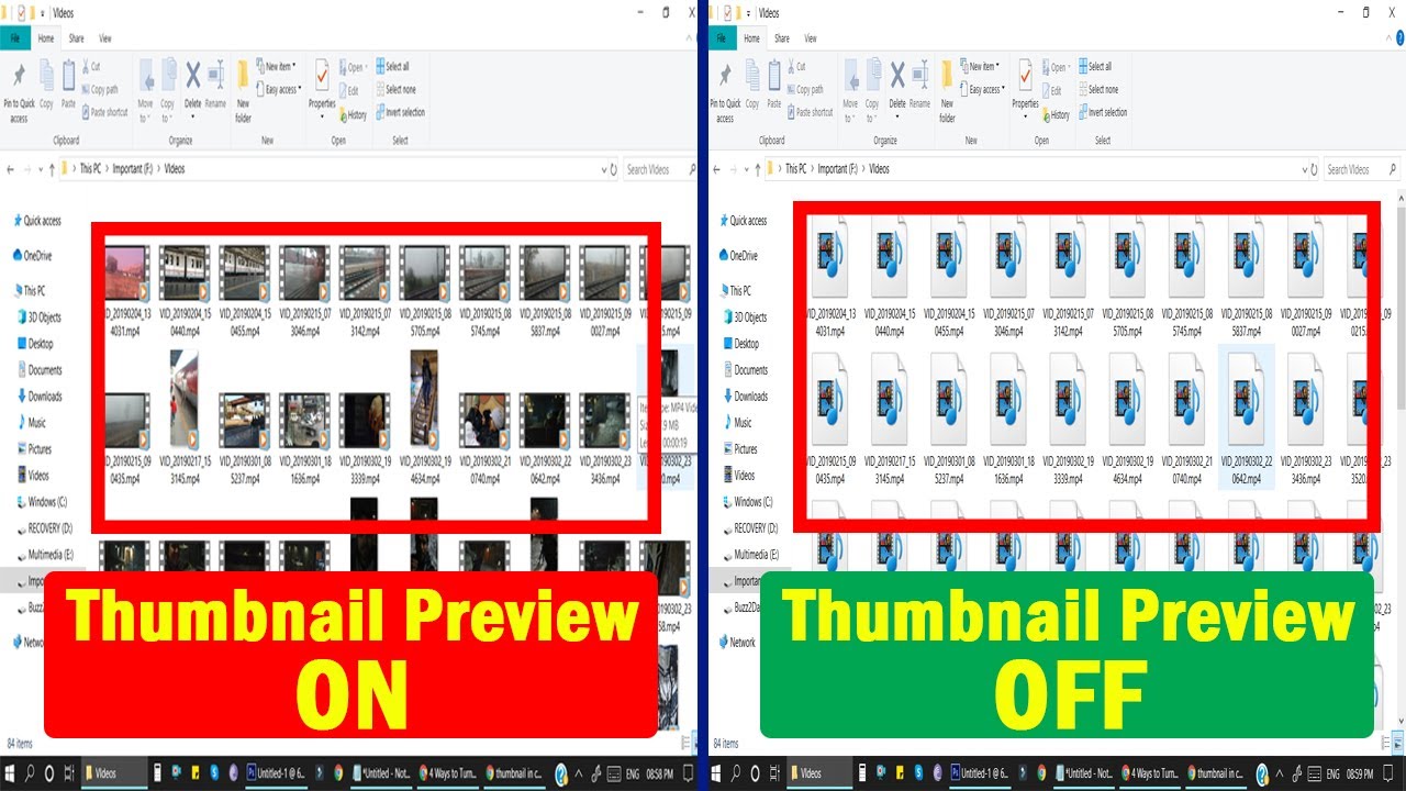 3 Ways to Turn Off / On Thumbnail Previews in Windows Explorer ...