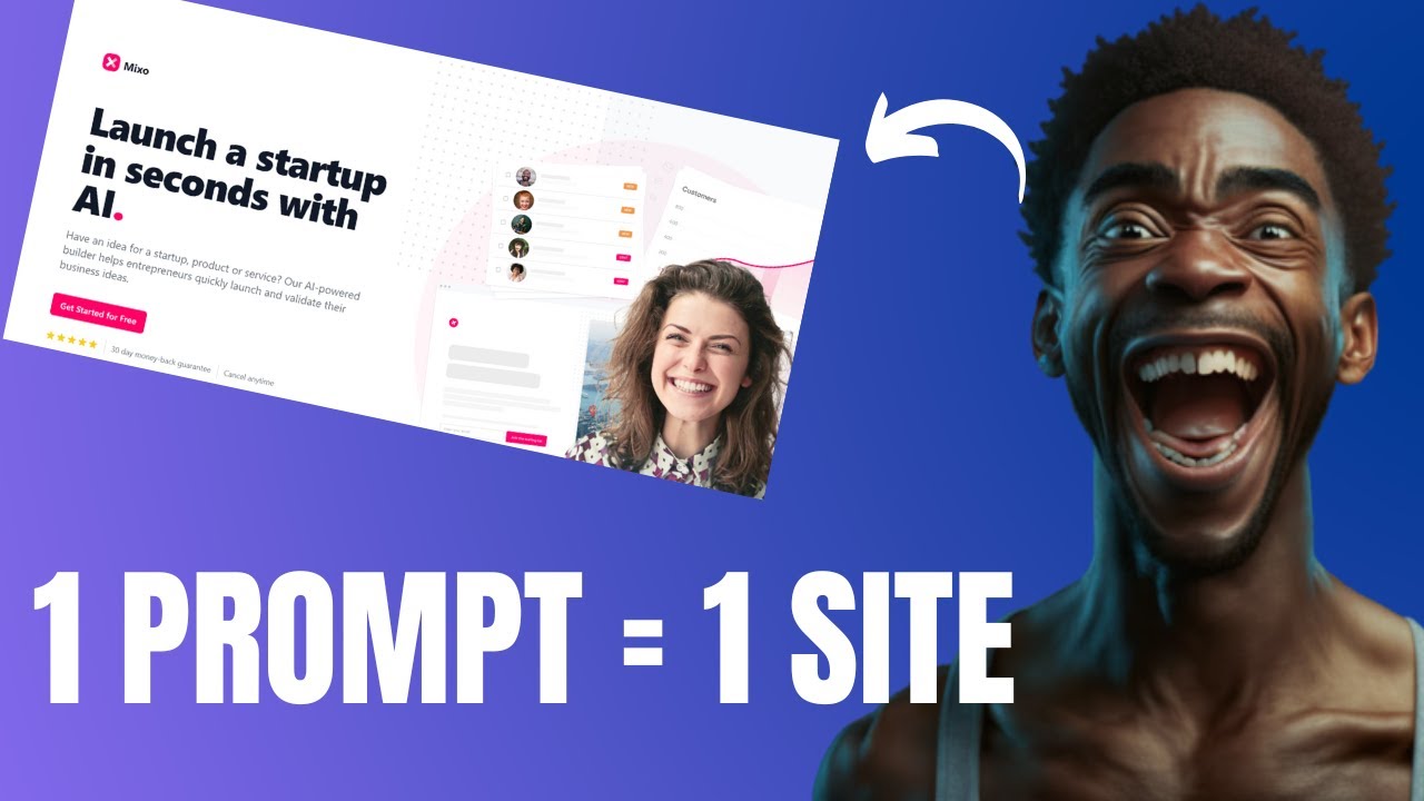 Un prompt IA génère un site web en 30 secondes sans Chat GPT ! - YouTube
