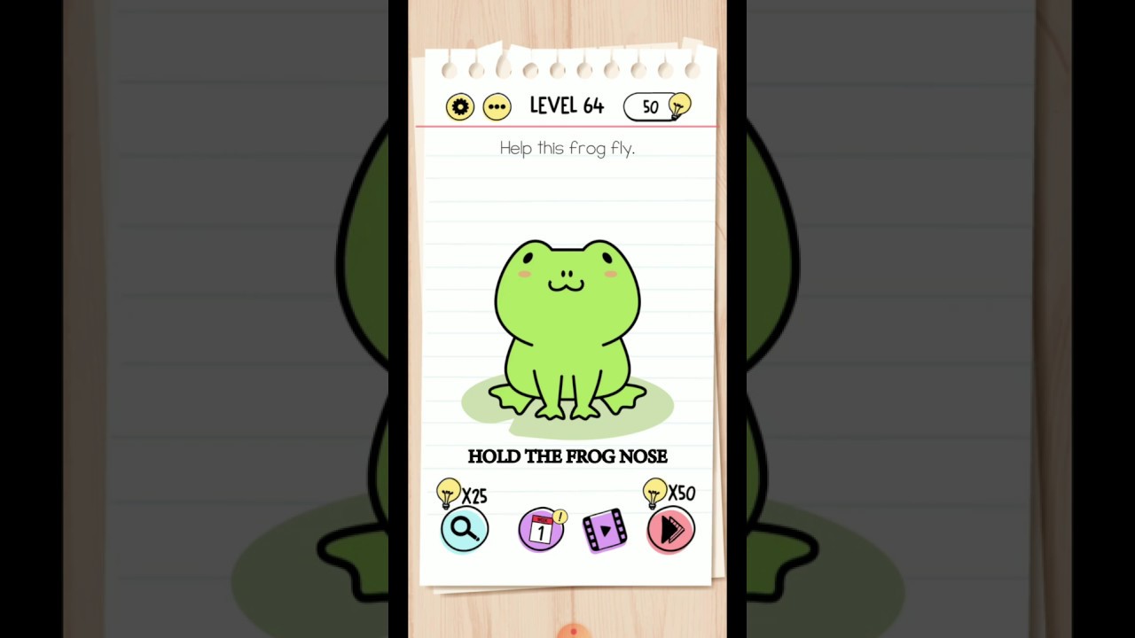 BRAIN TEST : TRICKY PUZZLE LEVEL 64 - HELP THIS FROG FLY - YouTube