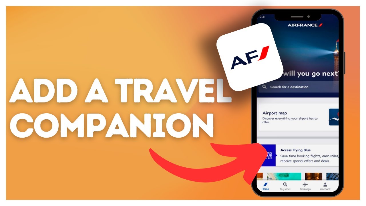 How to add a travel companion in Air France? - YouTube