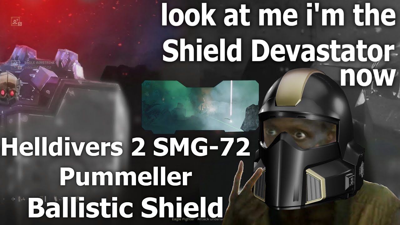Helldivers 2 SMG 72 Pummeller Ballistic Shield Tactic Solo Bot Helldive - YouTube