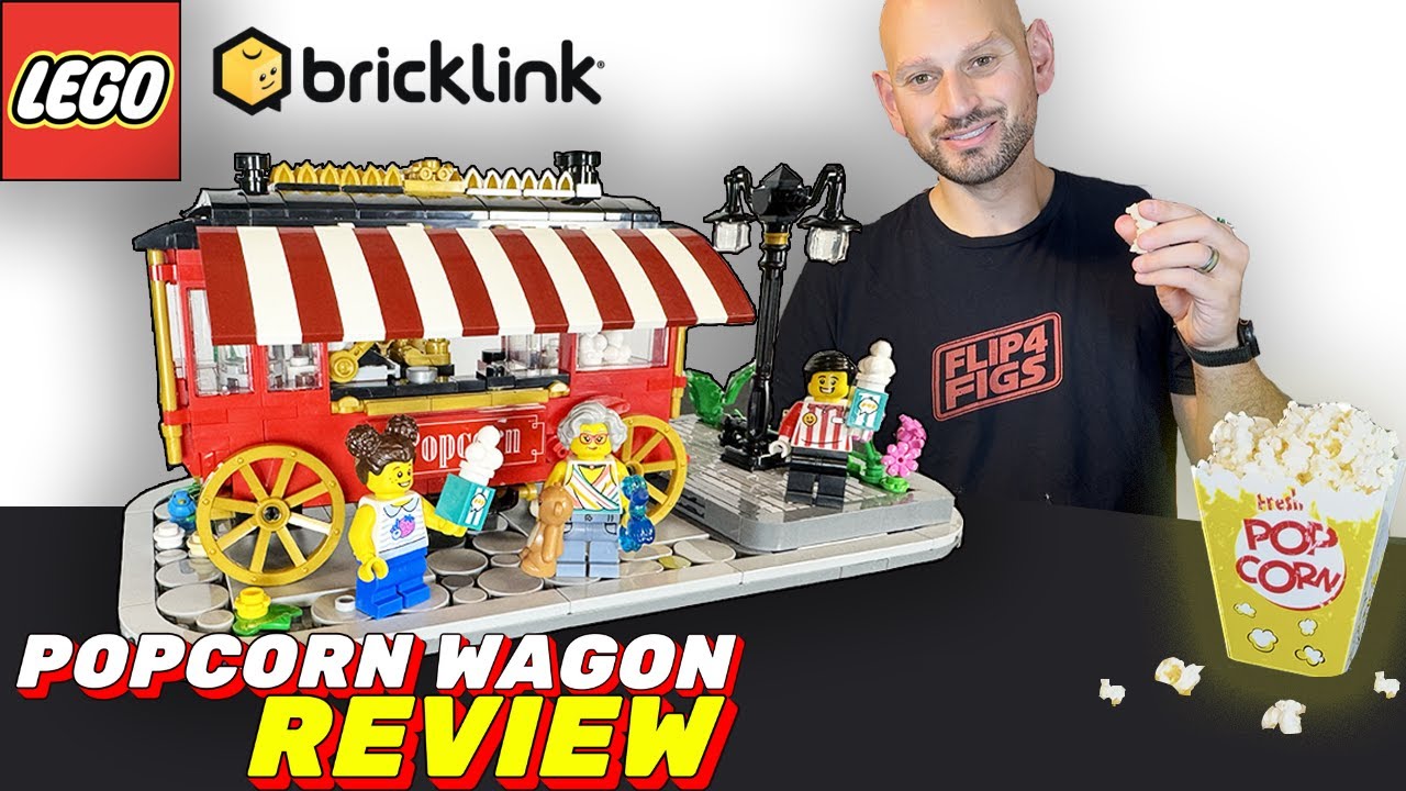 LEGO POPCORN WAGON REVIEW - Perfect addition to your modular or Disney ...