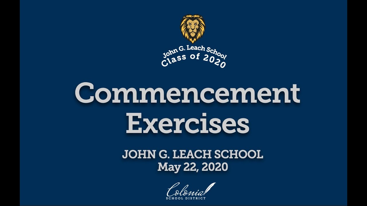 John G. Leach School - Commencement Exercises - YouTube