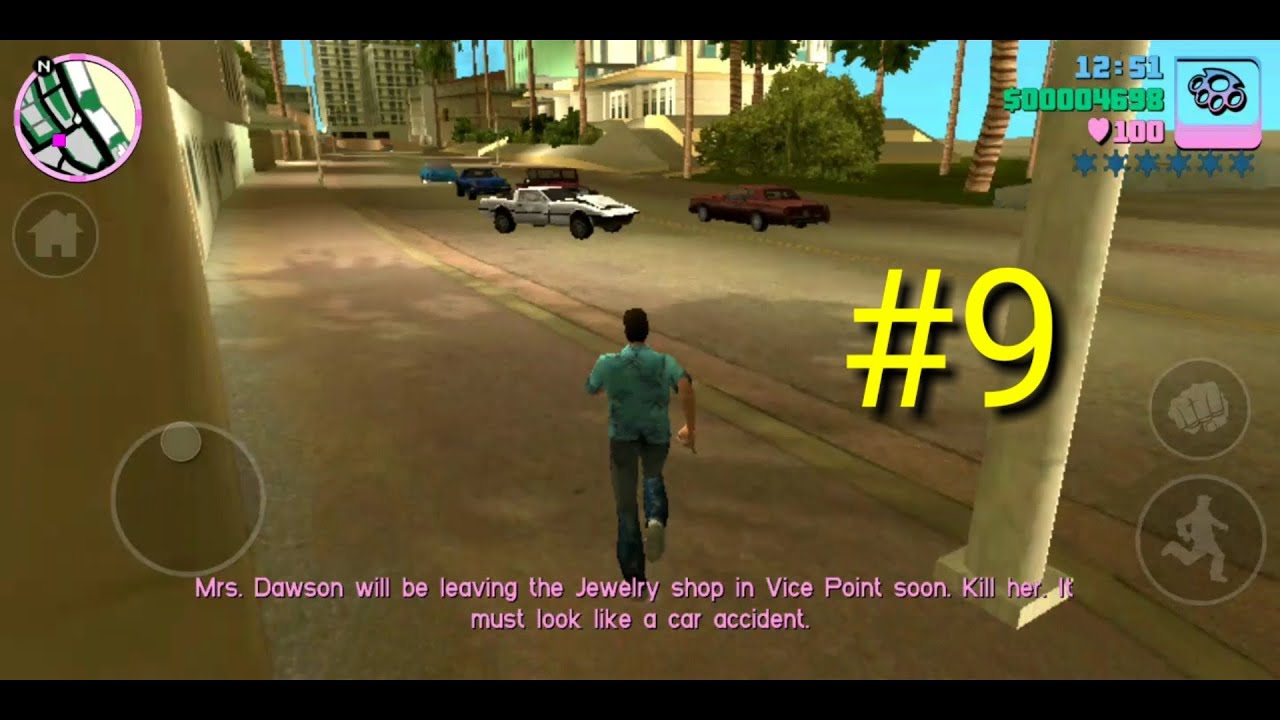 Gta vicecity mobile Gameplay mission #9 walkthrough (Android/iOS) - YouTube