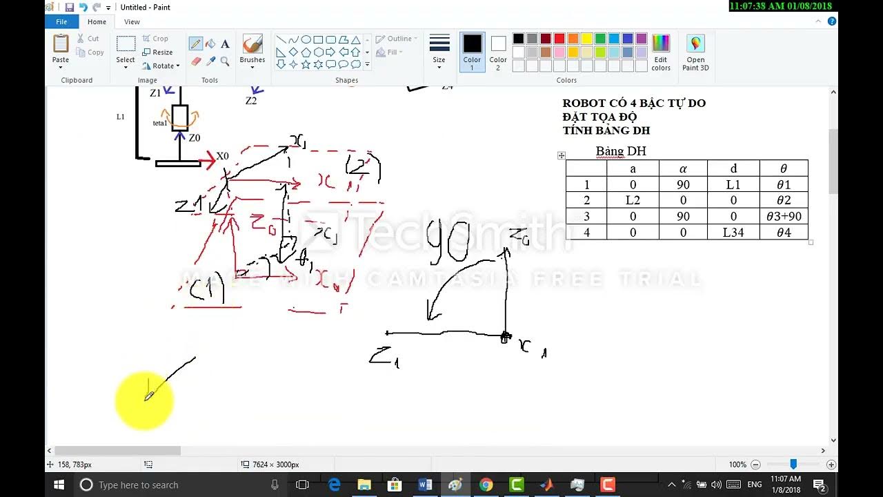Robot RRRR - Động học tay máy 4 DOF và kiểm chứng bằng phần mềm MATLAB SIMULINK - YouTube